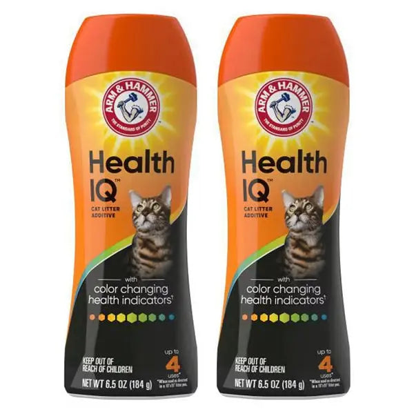 2 Pack - Arm & Hammer Health IQ Color Changing Cat Litter Additive 6.5 ...